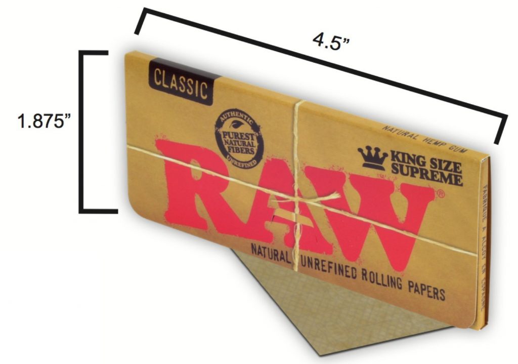 Raw Classic King Size Supreme Rolling Papers Full Box Of 24 Packs Why